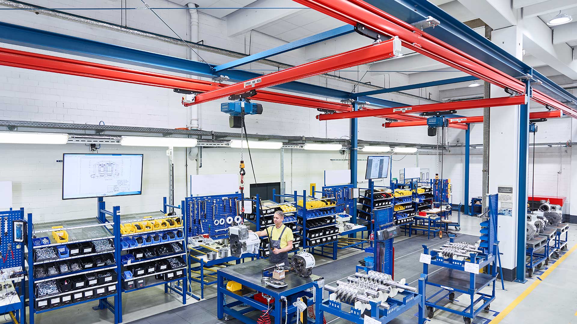 Workstation-Crane-Monorail-2 | Demag Cranes