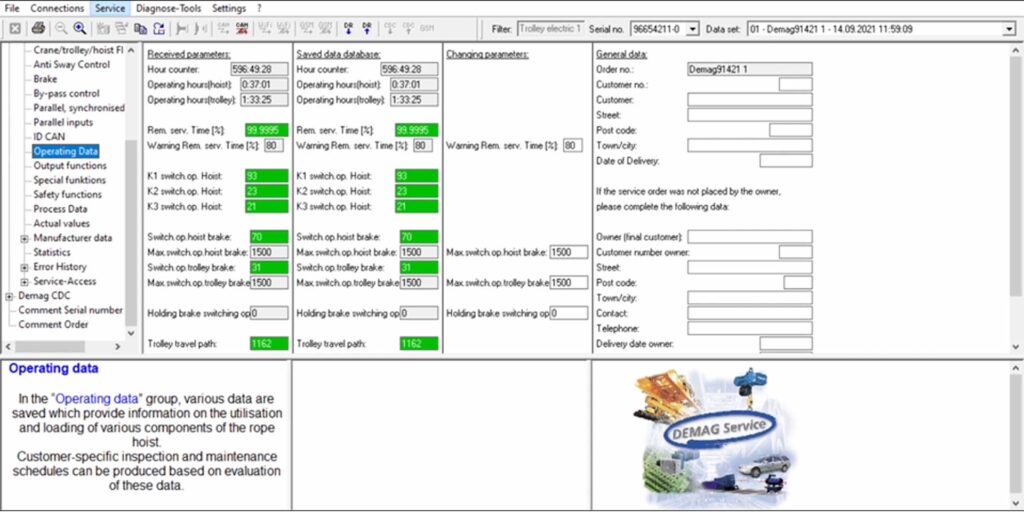 Diagnosing Additional Error Codes On Demag CANBUS Hoists And Cranes Diagnosing Additional Error Codes On Demag CANBUS Hoists And Cranes